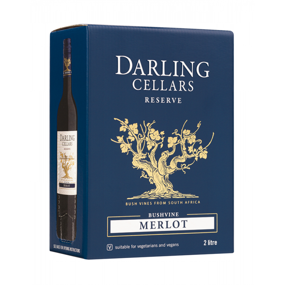 Darling Cellars Bushvine Merlot 2l Bag in Box - Darling Cellars